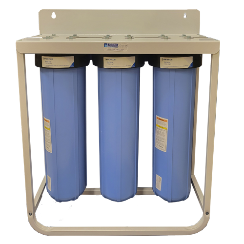 3 Stage Big Blue 20" Whole House System with Free Standing Bracket ...